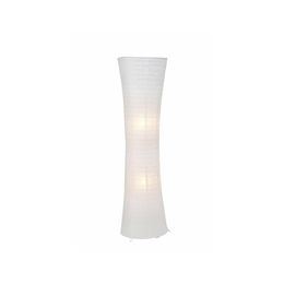 Brilliant Lampe Becca Standleuchte wei&szlig; 2x A60, E27, 60W, geeignet f&uuml;r Normallampen (nicht enthalten) Mit Fu&szlig;schalter