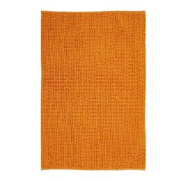 NYVI Badematte NYVISpa Chenille Rechteckig - Badezimmerteppich - Rutschfest, Saugf&auml;hig, Schnell Trocknend, Fu&szlig;bodenheizung geeignet, Waschbar, Weich Farbe:Orange;Gr&ouml;&szlig;e:Badematte 60x90 cm