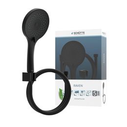 Sch&uuml;tte RAVEN Handbrause-Set, Schwarz matt
