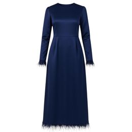 Fashionshowcase Abendkleid 'Feather Grace' Damen Gr&ouml;&szlig;e 42 navy Winterkleid
