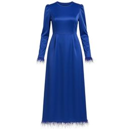 Fashionshowcase Abendkleid 'Feather Grace' Damen Gr&ouml;&szlig;e 38 blau Winterkleid