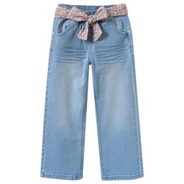 Topolino M&auml;dchen Jeans mit Stoffg&uuml;rtel