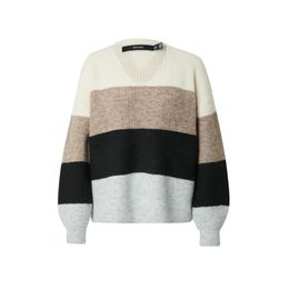 VERO MODA Sweater 'Esma' female size XL Beige / Dark beige / Light blue / Black
