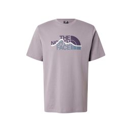 THE NORTH FACE Shirt 'Mountain Line' male size XL Navy / Grey / Light grey / White