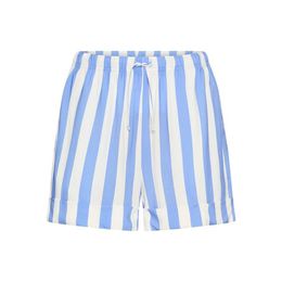 s.Oliver Pyjamashorts blau Gr. 38 f&uuml;r Damen. Loose Fit