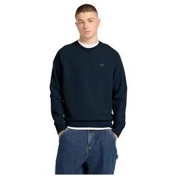 Sweatshirt Timberland "EXETER RIVER Loopback Crew Neck Swe", Herren, Gr. L, dk sph, dk denim, Obermaterial: 100% Baumwolle, Sweatshirts Sweatshirt, sportlicher Stil, bequemer Schnitt