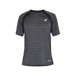 asics Funktionsshirt 'ROAD' Herren Gr&ouml;&szlig;e M schwarz / schwarzmeliert / wei&szlig;