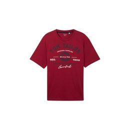 Tom Tailor Men + T-Shirt Herren Gr&ouml;&szlig;e XXL dunkelblau / karminrot / wei&szlig;