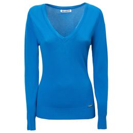 Influencer Pullover Damen Gr&ouml;&szlig;e S azur