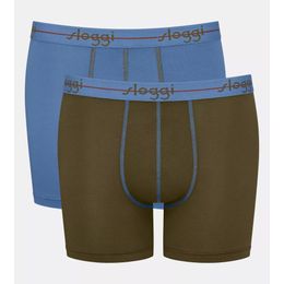 Sloggi Boxershorts Herren Gr&ouml;&szlig;e XL blau / gr&uuml;n