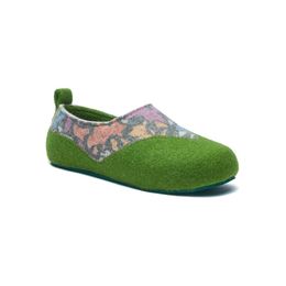 Comfortfusse Slipper in Gr&uuml;n - 62% | Gr&ouml;&szlig;e 43 | Damen-schuhe-halbschuhe