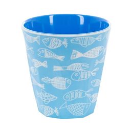 Overbeck and Friends Becher "Crazy Fish" in Hellblau - 250 ml - 37% | Gedeckter-tisch