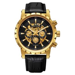 ALAIN ASTER Chronograph in Schwarz/ Gold - 81% | Herrenuhren