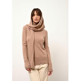 Just Cashmere Kaschmir-Schal "Spencer" in Beige - (L)200 x (B)30 cm - 52% | Damen-schals-tuecher