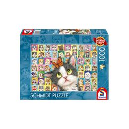 Schmidt Spiele 1.000tlg. Puzzle "Katzen-Mimik" - ab 12 Jahren - 12% | Gesellschaftsspiele