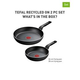 Tefal 2er-Set: Bratpfannen "Recycled on" in Schwarz - 40% | Kochgeschirr