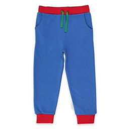 Toby tiger Sweathose in Blau/ Rot - 44% | Gr&ouml;&szlig;e 116 | Babyhosen