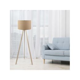 ABERTO DESIGN Standleuchte in Beige - (H)140 x &Oslash; 38 cm - 69% | Stehleuchten
