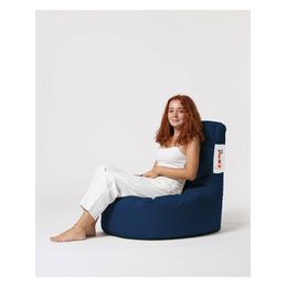 Scandinavia Concept Sitzsack "Lina" in Dunkelblau - (B)70 x (H)80 x (T)35 cm - 61% | Sitzmoebel