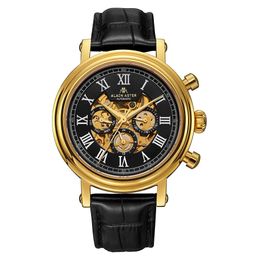 ALAIN ASTER Chronograph in Schwarz/ Gold - 83% | Herrenuhren