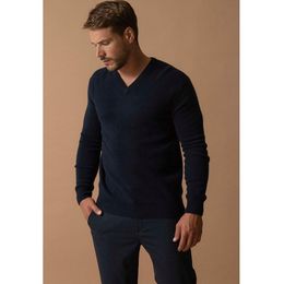 Perfect Cashmere Kaschmir-Pullover "Enzo" in Dunkelblau - 65% | Gr&ouml;&szlig;e M | Herren-plussize