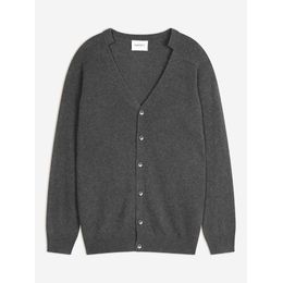 Perfect Cashmere Kaschmir-Cardigan "Hayfield" in Grau - 58% | Gr&ouml;&szlig;e S | Herren-pullover-cardigans