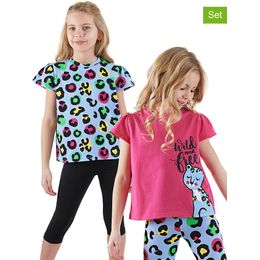 Denokids 2er-Set: Shirts in Pink/ Hellblau - 65% | Gr&ouml;&szlig;e 98 | Kinder-oberteile