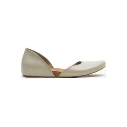Comfortfusse Leder-Ballerinas in Beige - 60% | Gr&ouml;&szlig;e 42 | Damen-ballerinas