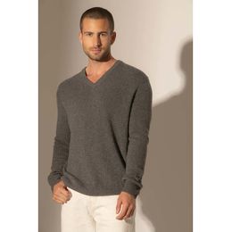 Perfect Cashmere Kaschmir-Pullover "Enzo" in Grau - 61% | Gr&ouml;&szlig;e XL | Herren-plussize