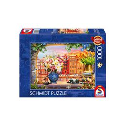Schmidt Spiele 1.000tlg. Puzzle "Besuch in Amsterdam" - ab 12 Jahren - 18% | Gesellschaftsspiele