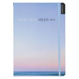 Ars Edition Notizbuch "Kopf aus. Meer an." in Hellblau - A4 - 20% | Buero-schulbedarf