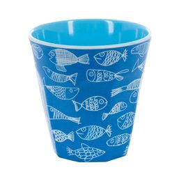 Overbeck and Friends Becher "Crazy Fish" in Dunkelblau - 250 ml - 37% | Gedeckter-tisch