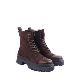 D.Moro Leder-Schn&uuml;rschuhe in Bordeaux - 51% | Gr&ouml;&szlig;e 40 | Damen-stiefel