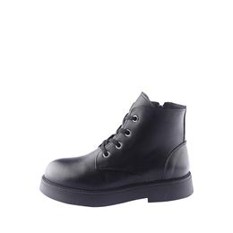D.Moro Leder-Boots in Schwarz - 50% | Gr&ouml;&szlig;e 38 | Damen-stiefel