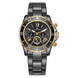 ALAIN ASTER Chronograph in Schwarz/ Gold - 83% | Herrenuhren