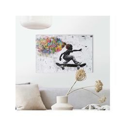 Orangewallz Kunstdruck "Skater Girl" - 21% | Gr&ouml;&szlig;e 60x90 cm | Wanddekoration