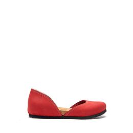 Comfortfusse Leder-Ballerinas in Rot - 62% | Gr&ouml;&szlig;e 42 | Damen-ballerinas
