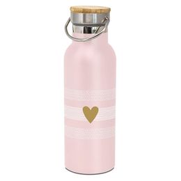 PPD Edelstahl-Trinkflasche "Heart of gold" in Rosa - 500ml - 17% | Damen-outdoor-ausruestung