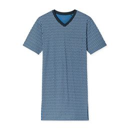Schiesser Short Pajamas ' Comfort ' male Blue size 50