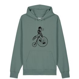 Watapparel Sweater 'T-Rex auf Fahrrad' male Green size XL