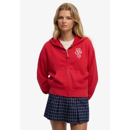 Superdry & Co Zip-Up Hoodie female Red size 42
