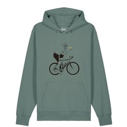 Watapparel Sweatshirt 'Fahrrad Und Pizza' male Green size XXL