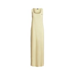 Polo Ralph Lauren Midikleid ' Whisper Weight Cotton ' Damen Gr&ouml;&szlig;e 38 hellgelb Winterkleid