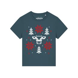 Watapparel Shirt 'Christmas With Love' female Blue size L