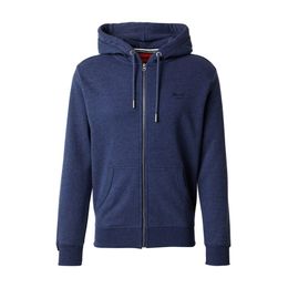Superdry & Co Zip-Up Hoodie 'Essential' male Blue size XXXL