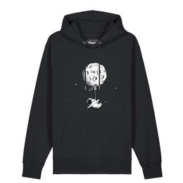 Watapparel Sweatshirt 'Funny Spaceman' male Black size 4XL