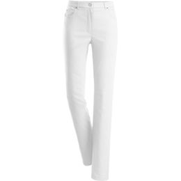 Damen 5-Pocket-Hose in elastischer Qualit&auml;t wei&szlig; Gr&ouml;&szlig;e 23
