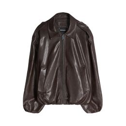 Bershka Between-Season Jacket female Brown size S