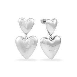 Copenhagen Studios Earrings 'Puffy Hearts' female Silver size One Size