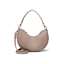 Lacoste Core Essentials Champs Elysees Schultertasche S Leder 24 cm in taupe | Gr.: onesize